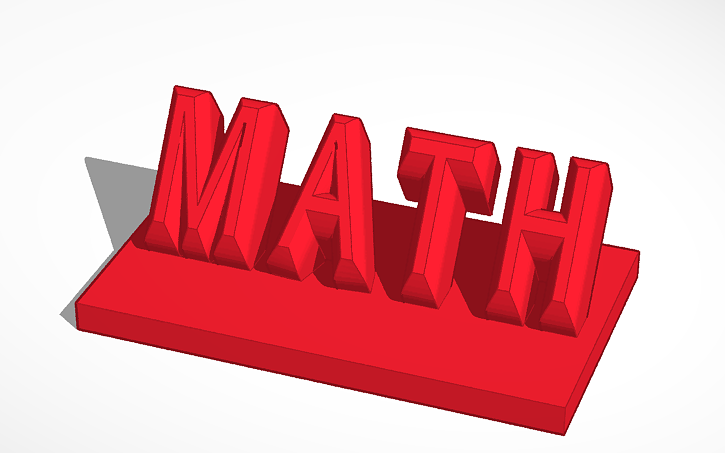 3D design math | Tinkercad