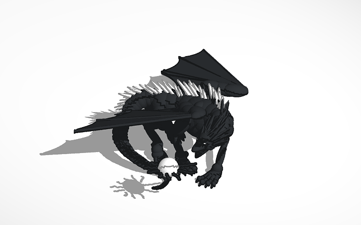 3D design Necrozma the negative dragon - Tinkercad