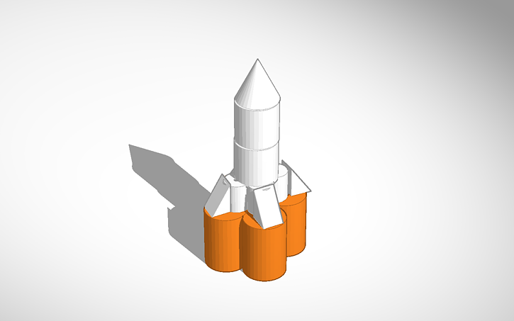 3D design Raket Power - Tinkercad