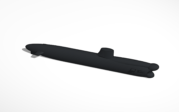 3D design foxtrot class submarine - Tinkercad