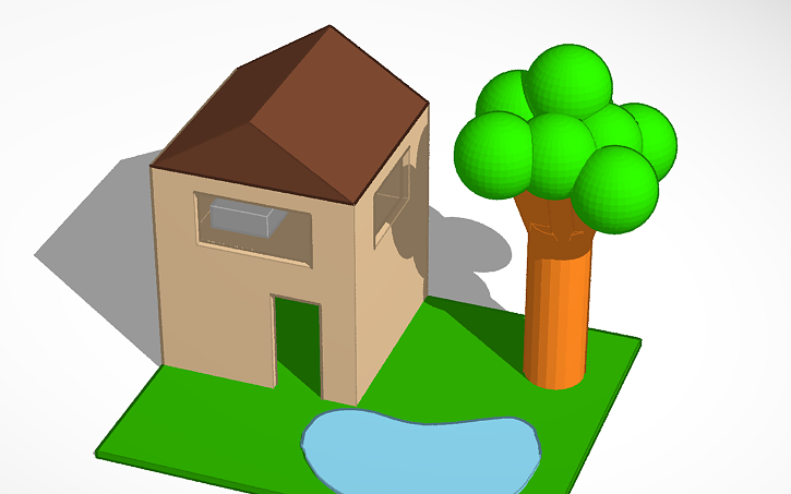 3D design Casa - Tinkercad