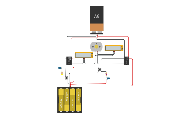 Circuit Design Ponte H Com Dois Motores Tinkercad
