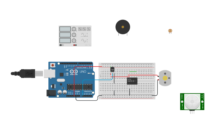 Circuit design Sensor de temperatura | Tinkercad