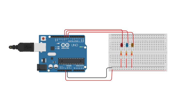 Circuit design Arduino - Tinkercad
