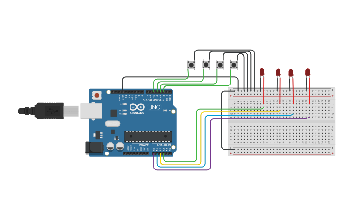 Circuit design LED | Tinkercad