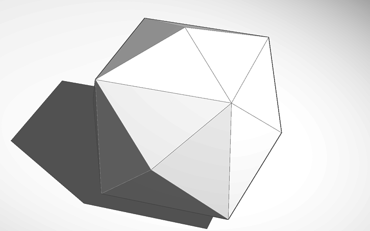 3D design Catalan--tetrakis hexahedron - Tinkercad