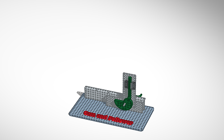 3D design Cam and Follower - Tinkercad