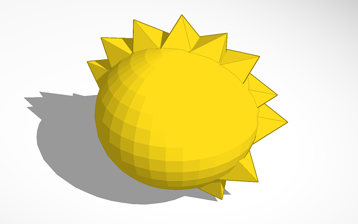 3D design sunnn - Tinkercad