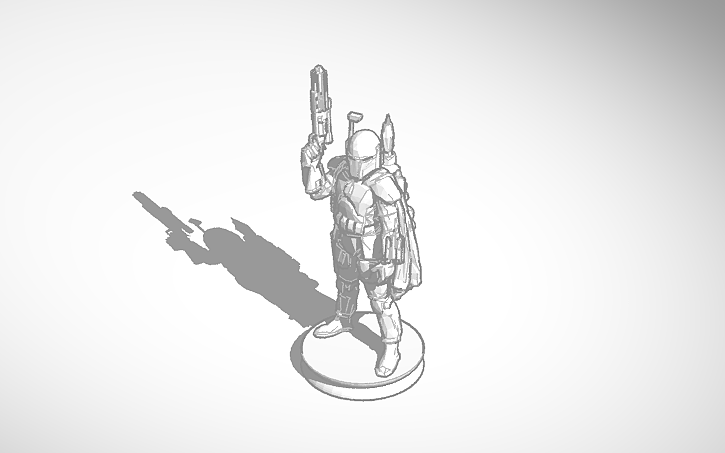 3D design Boba Fett - Tinkercad