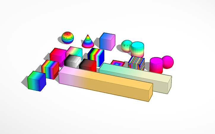 3D design Gradient storage room | Tinkercad