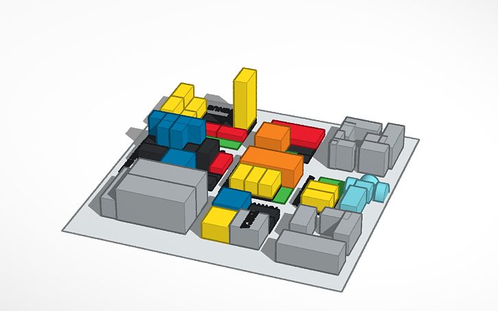 3D design Urban Plan | Tinkercad