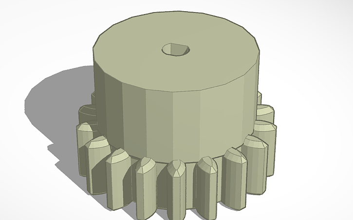3D design 3.175 mm rc motor pinion - Tinkercad