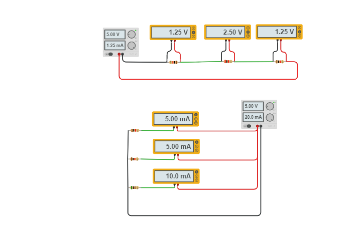 Circuit Design Series And Parallel Circuits Tinkercad