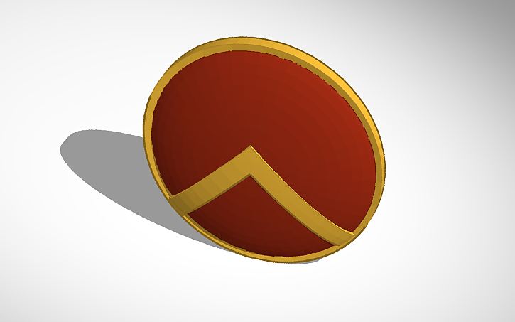 3D design Simple Spartan Shield | Tinkercad