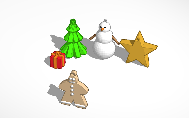 3D design christmas ornaments | Tinkercad