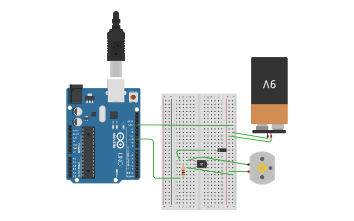 Circuit design Copy of Práctica 5 arduino. - Tinkercad