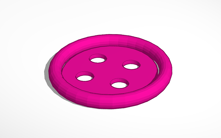 3D design button - Tinkercad