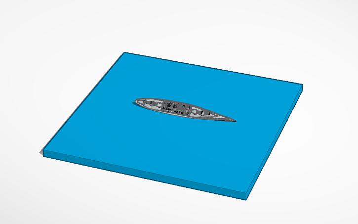 3D design Fictional Battleship-EMFB Strausberg-Class - Tinkercad