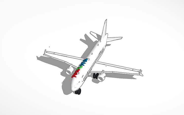 3D design A320 - Tinkercad