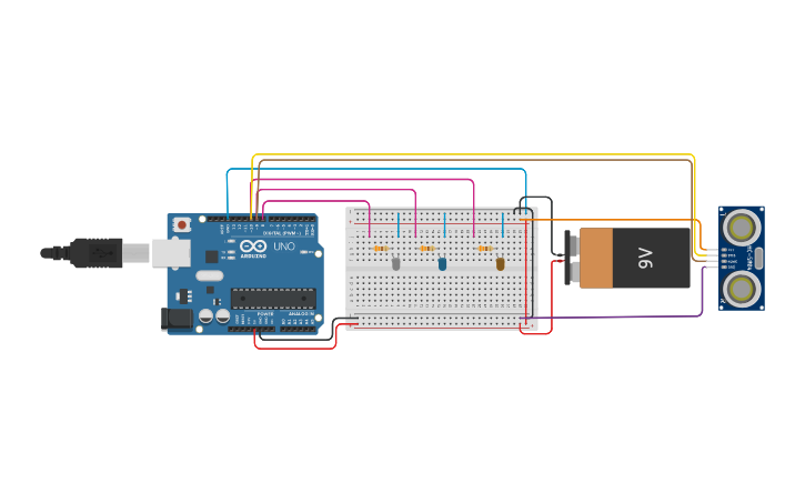 Circuit design Monitor en serie | Tinkercad