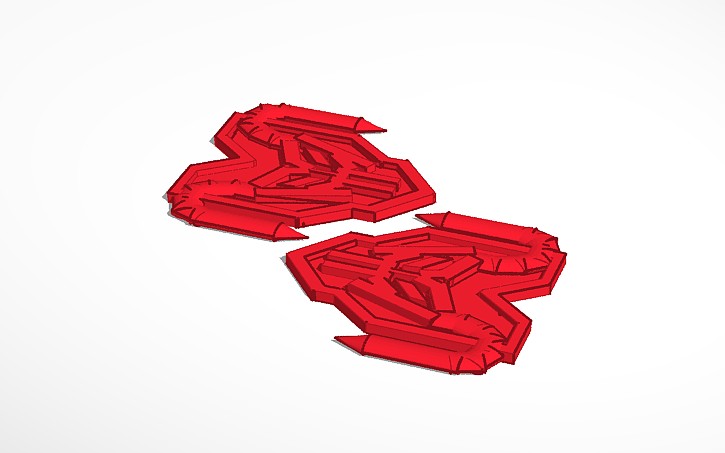 3D design Apex Predator Logo - Tinkercad