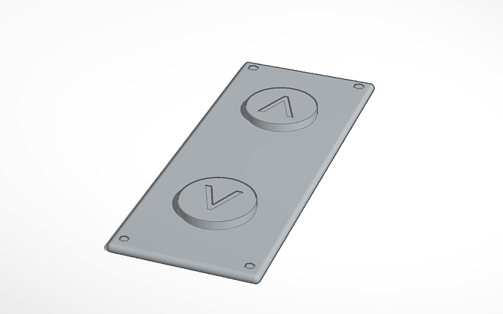 3D design elevator buttons - Tinkercad