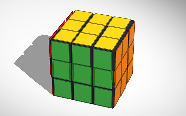 3D design Rubik’s cube 3x3 - Tinkercad