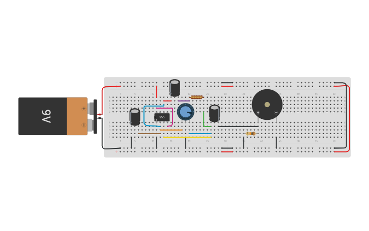 Circuit design Detector de metales - Tinkercad