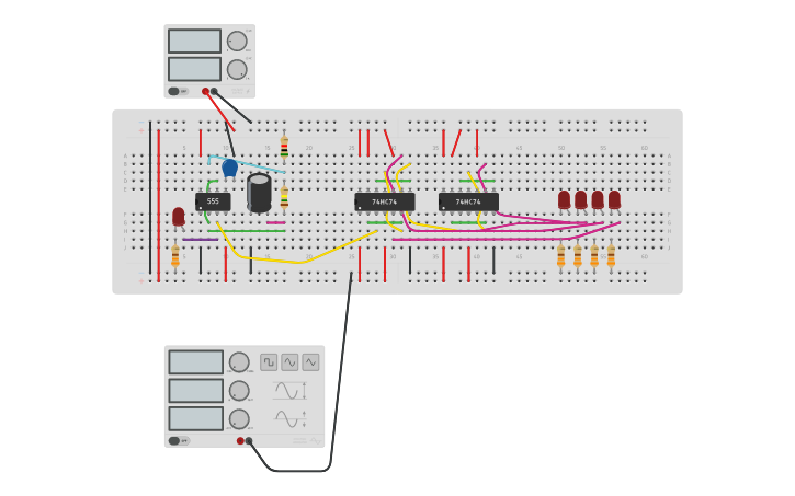 Circuit Design 555 Timer Tinkercad