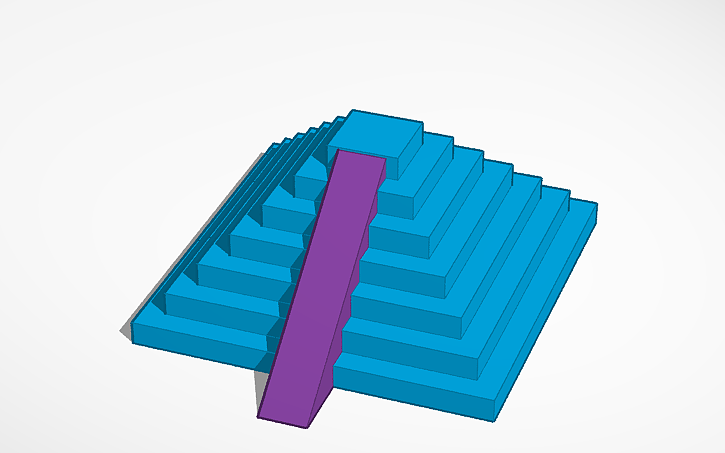 3D design The Blue Pyramid - Tinkercad