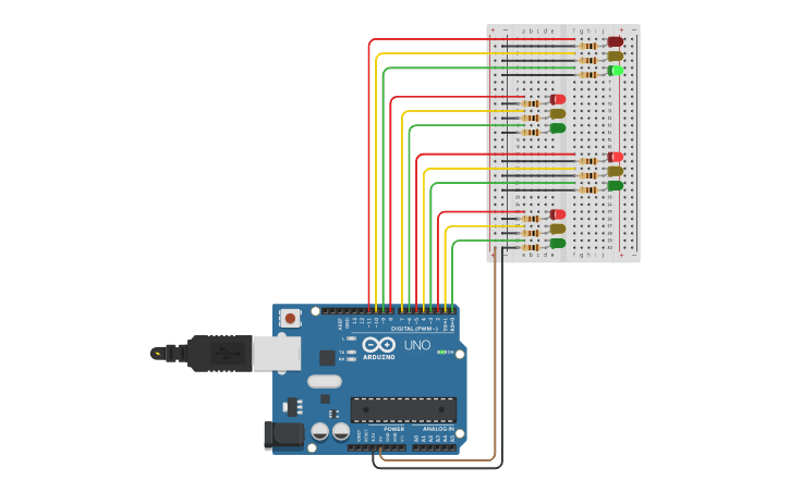 Circuit design UAS Mekatronika | Tinkercad Circuit design UAS Mekatronika | Tinkercad