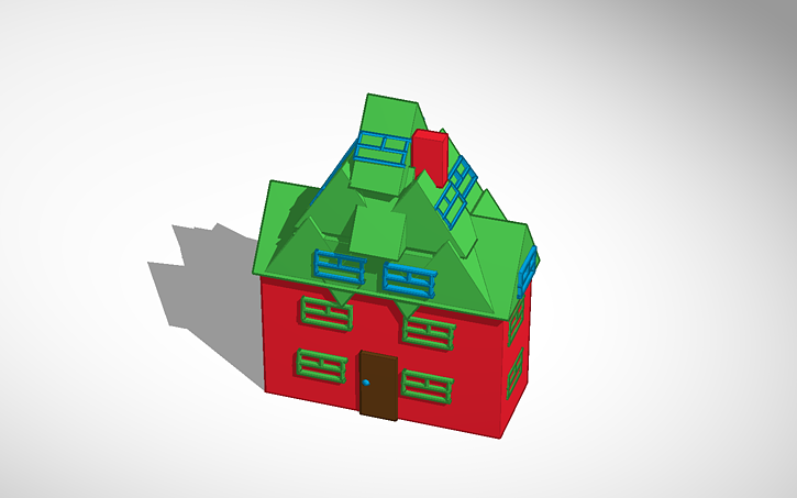 3D design modern house | Tinkercad