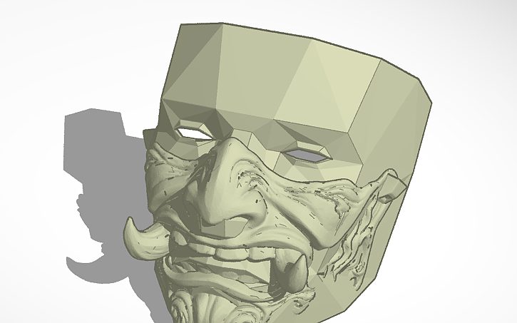 3D design Oni-Mask | Tinkercad
