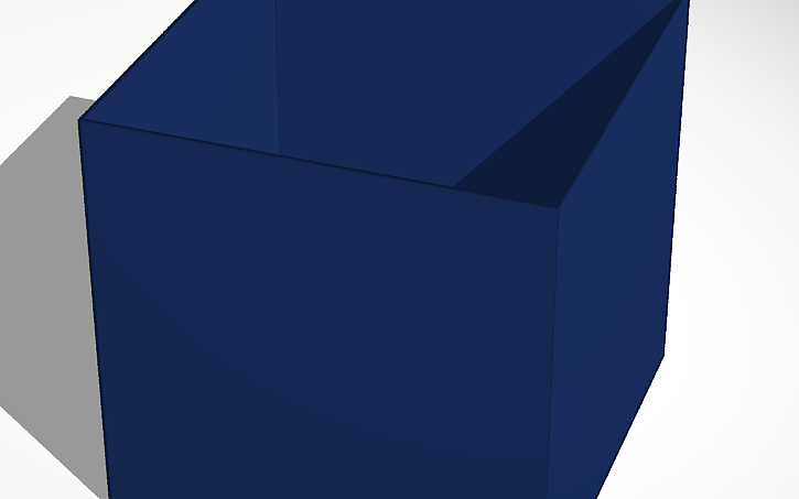 3D design open faced box - Tinkercad