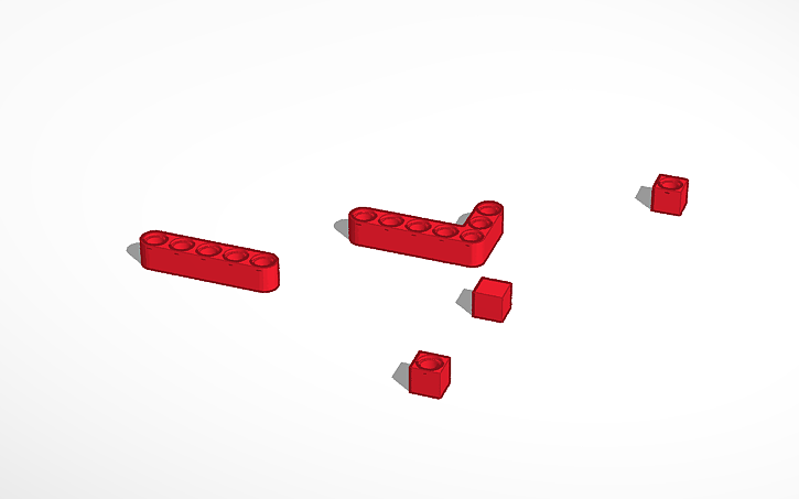 3d Design Copy Of Lego Technic Beam Segment Tinkercad