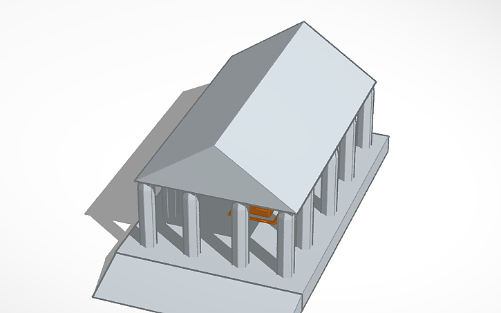 3D design Greek Parthenon | Tinkercad
