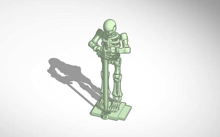3D design Skeleton Statue - Tinkercad