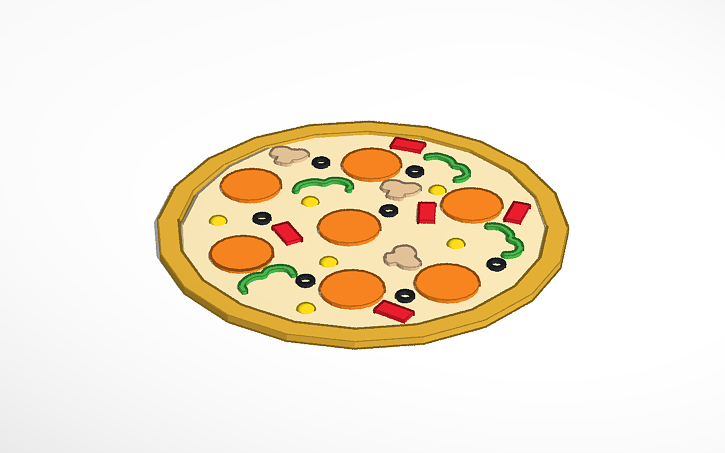 3D design 사대부중 기묘싱 pizza - Tinkercad