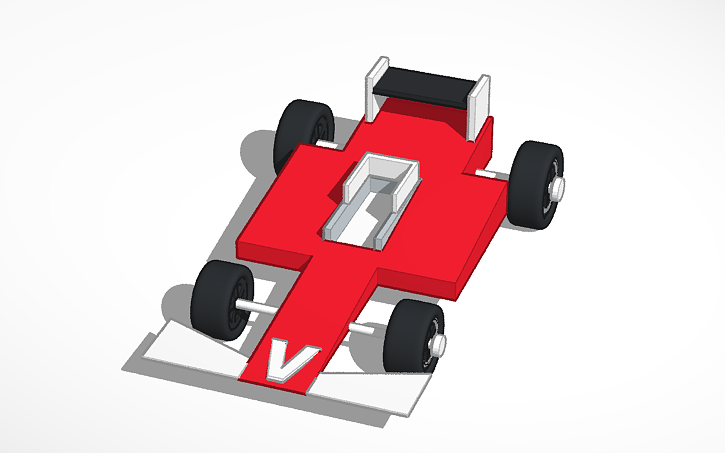 3D design F1 Car - Tinkercad