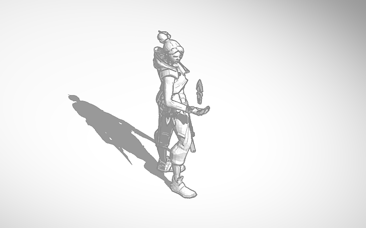 3D design JETT VALORANT - Tinkercad