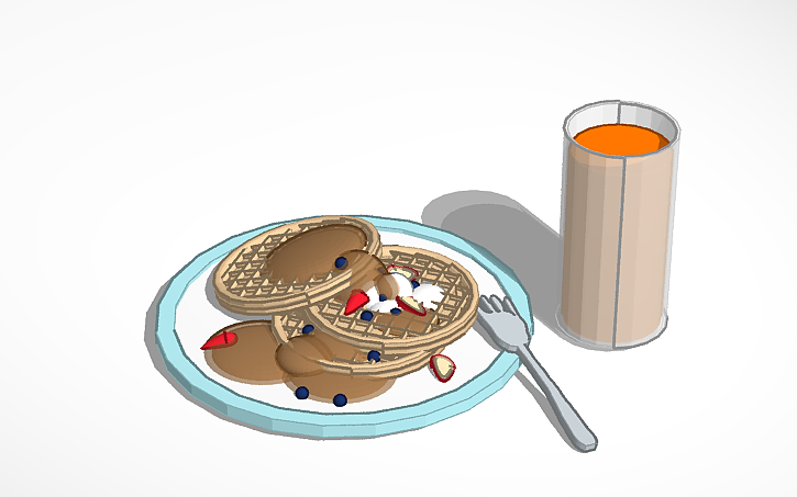 3D design Waffles - Tinkercad