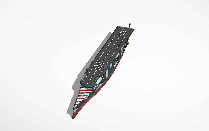 3D design Aquila Class Aircraft Carrier - For Rome - Tinkercad