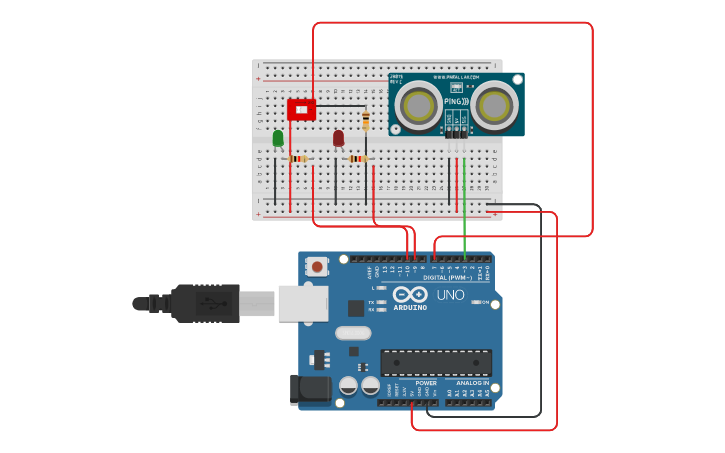 Circuit Design Ultrasonic Sensor With Two Trigger Distances Using Dip