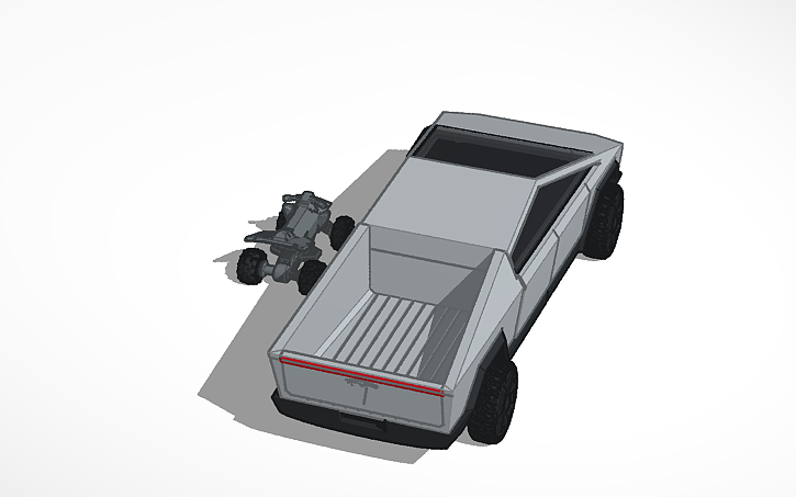 3D design Tesla cyber truck - Tinkercad