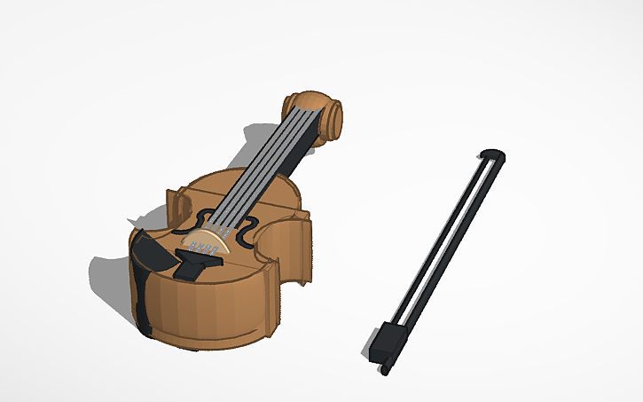 3D design Violin - Tinkercad