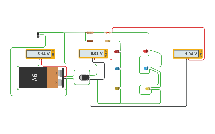 Circuit design Basic Circuit - Tinkercad