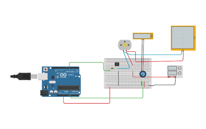 Circuit design Parte B Electronica Aplicada - Tinkercad