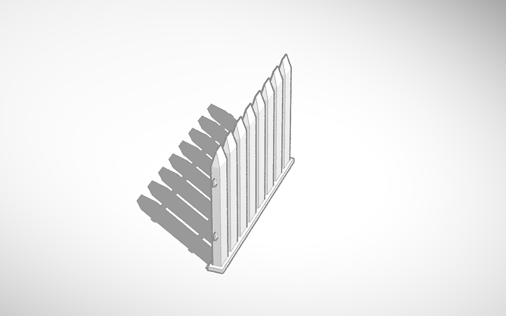 3D design American Dream Pickett Fence | Tinkercad