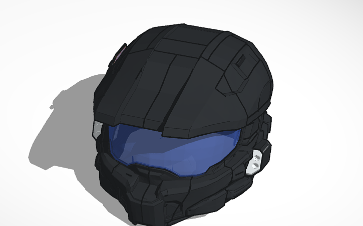 3D design Halo Ranger helmet - Tinkercad