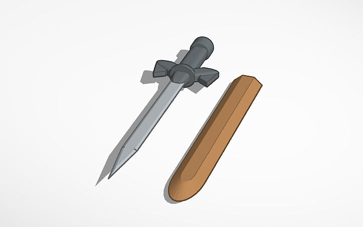 3D design sword - Tinkercad